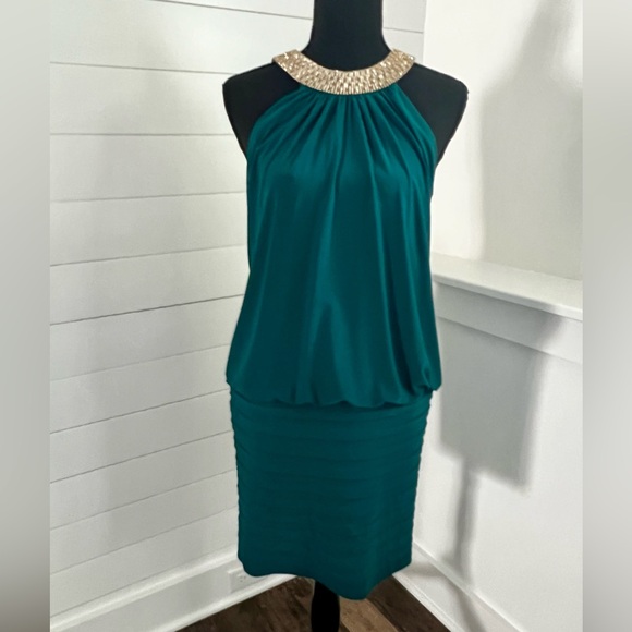 Xscape | Dresses | Classy Cocktail Dress Draped Bodice Horizontal ...